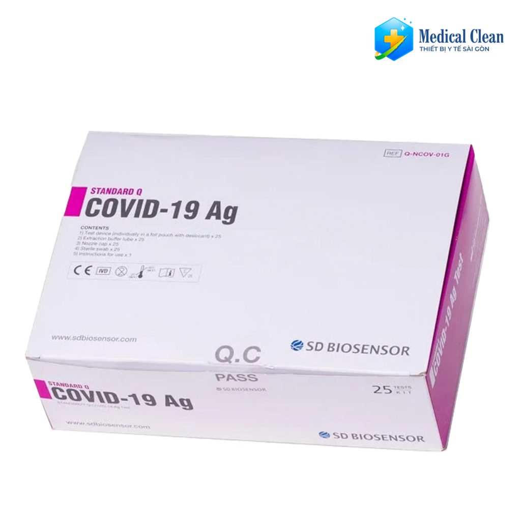 1 HỘP (25 BỘ) - Kit test nhanh Standard Q (Hàn Quốc) - Vật tư y tế Sài Gòn